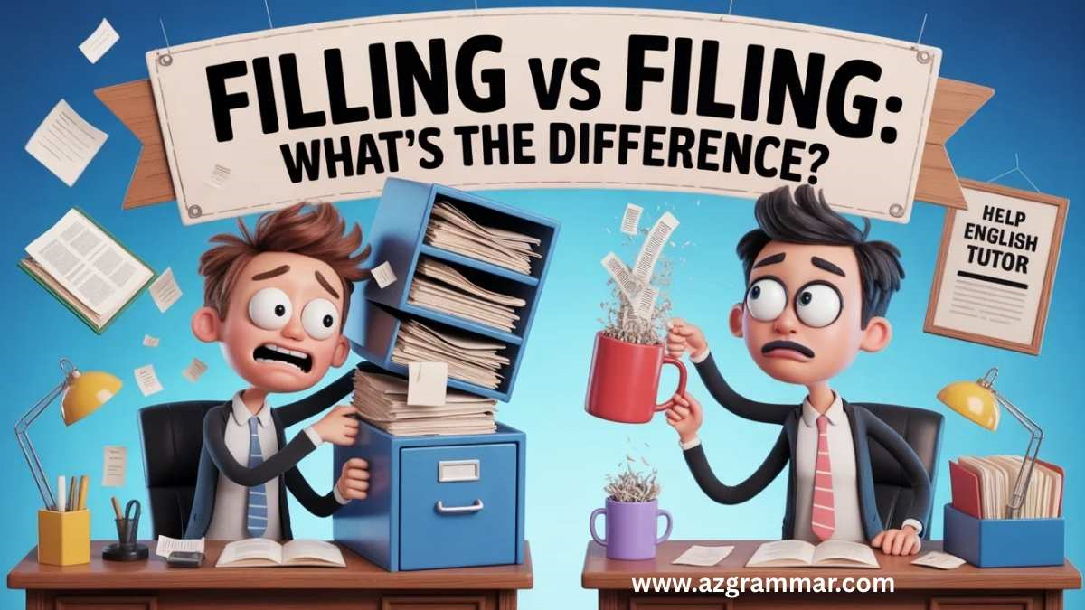 Filling vs Filing: What’s the Difference? - AZ Grammar