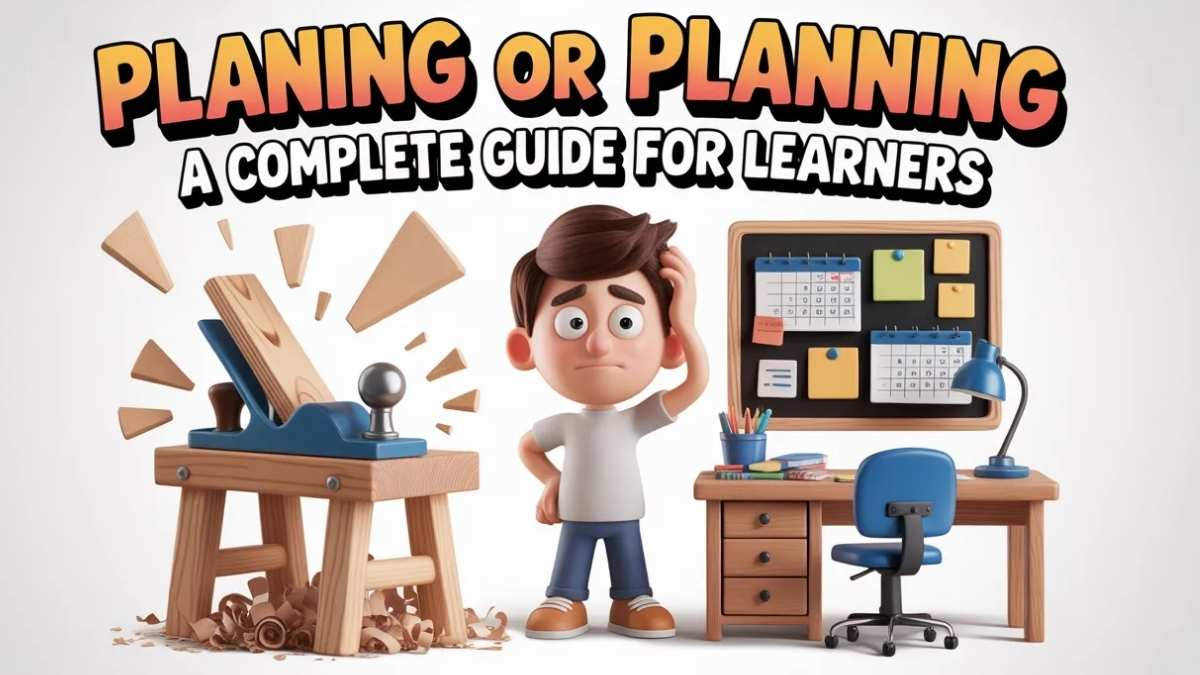 Planing or Planning: A Complete Guide for Learners - AZ Grammar