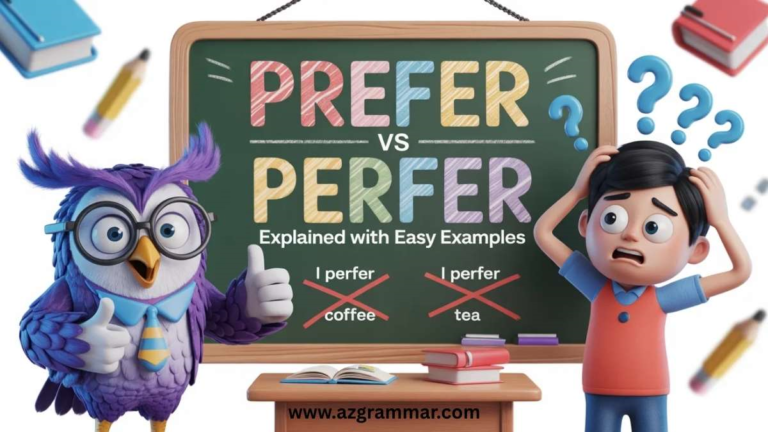 Prefer vs Perfer: Explained with Easy Examples - AZ Grammar