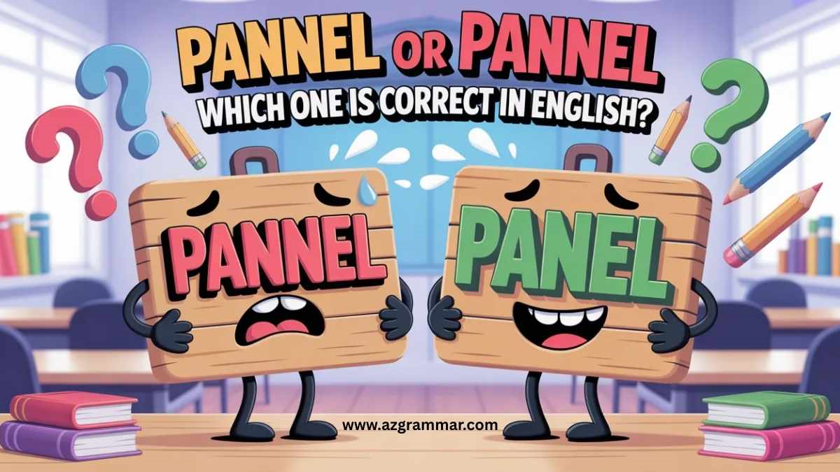 Pannel or Panel: Which One Is Correct in English? - AZ Grammar