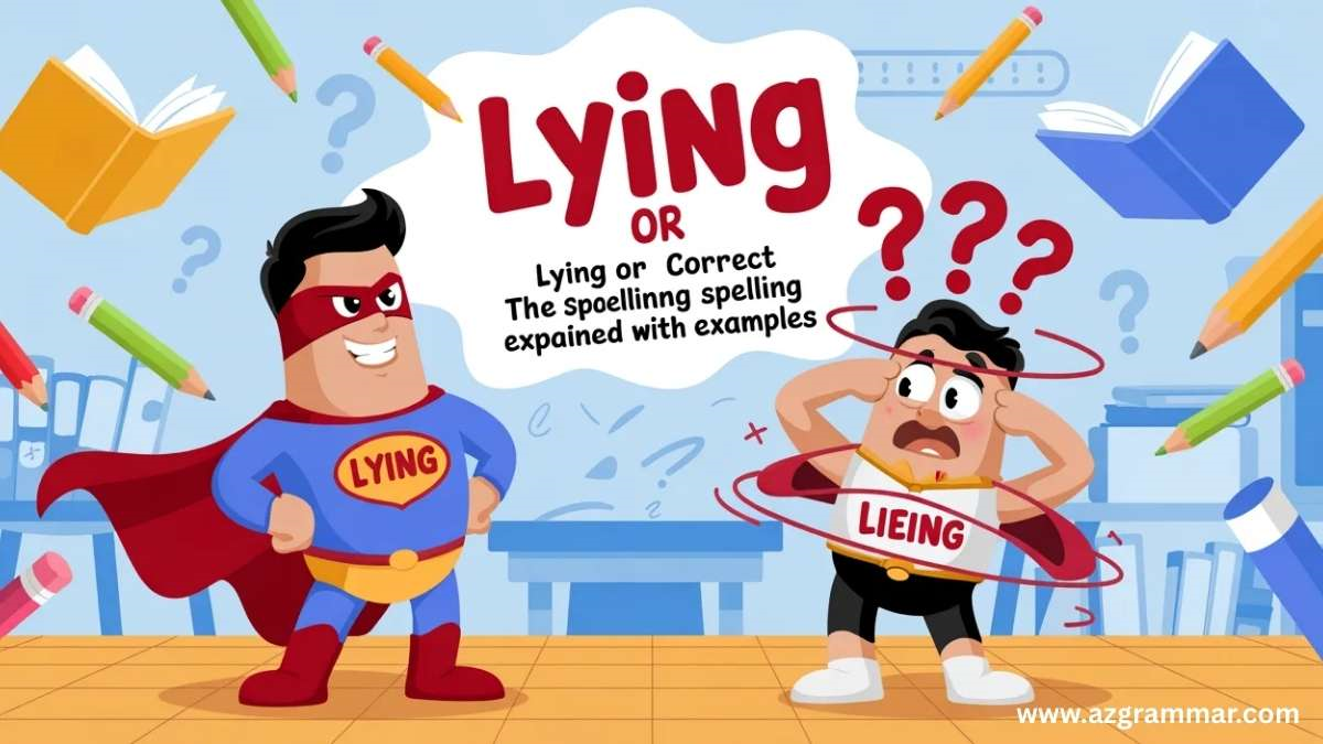 Lying or Lieing: Which Spelling Is Correct? - AZ Grammar