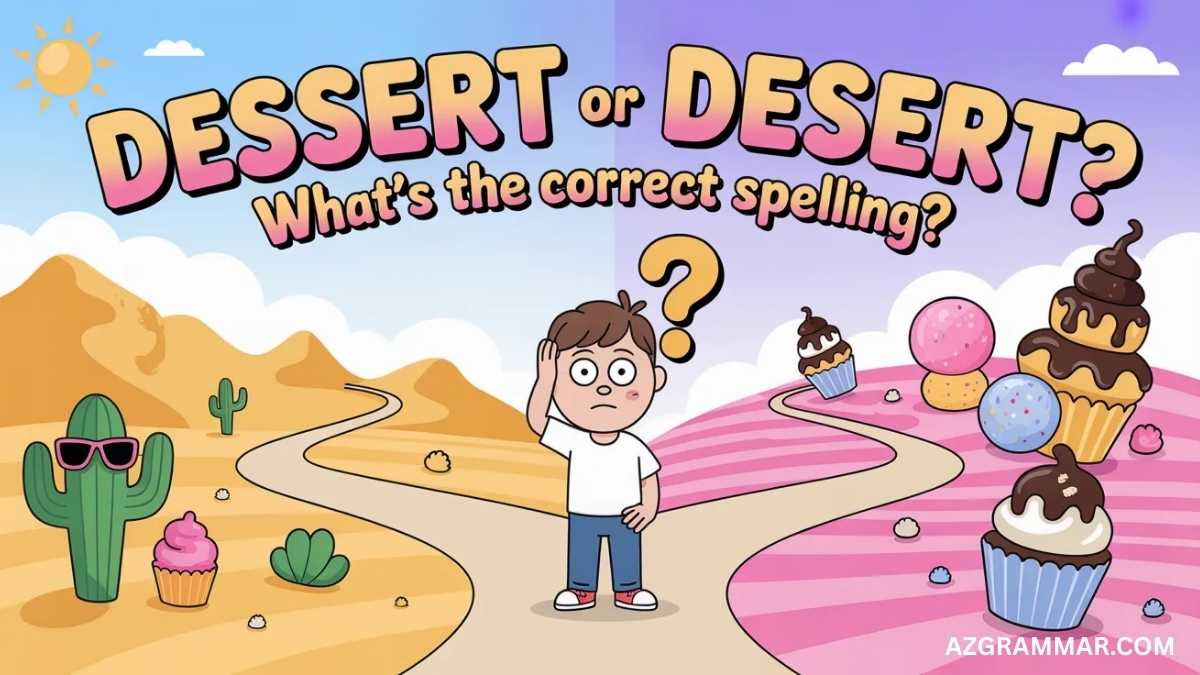 Dessert or Desert: What’s the Correct Spelling? - AZ Grammar