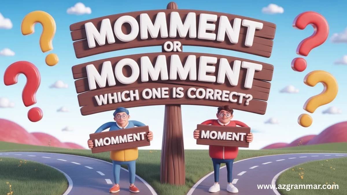 Momment or Moment Which One Is Correct? - AZ Grammar