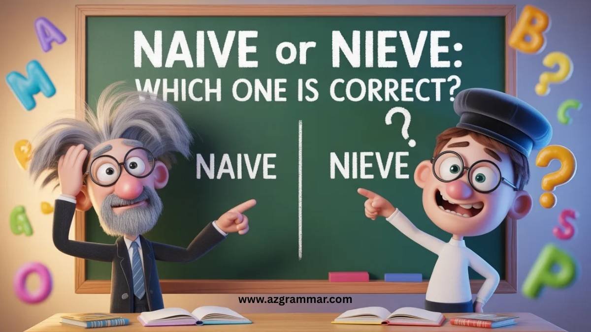 Naive or Nieve: Which One Is Correct? - AZ Grammar