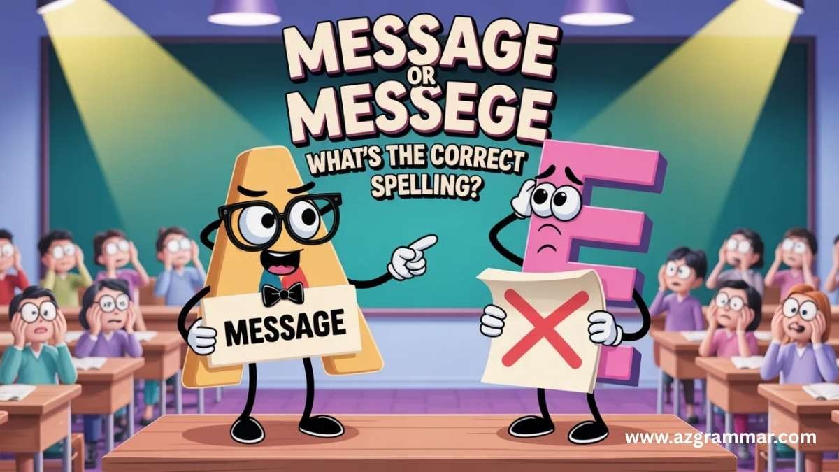 Messege or Message: What’s the Correct Spelling? - AZ Grammar