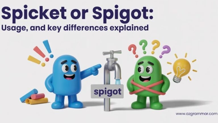 Spicket or Spigot: Usage, and Key Differences Explained - AZ Grammar