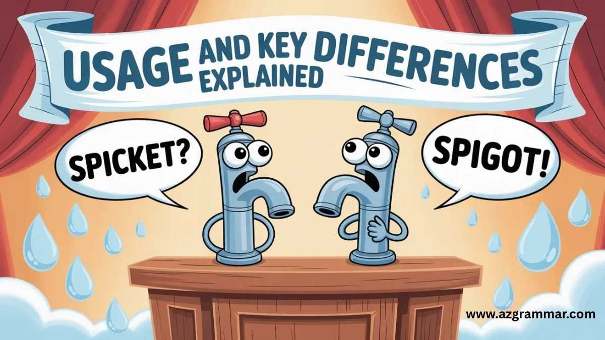 Spicket or Spigot: Usage, and Key Differences Explained - AZ Grammar
