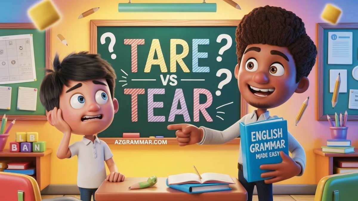 Tare vs Tear: Which One Is Correct in English? - AZ Grammar