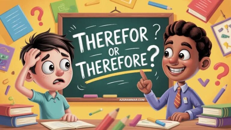 Therefor vs Therefore: Which One Is Correct (2026 Guide) - AZ Grammar