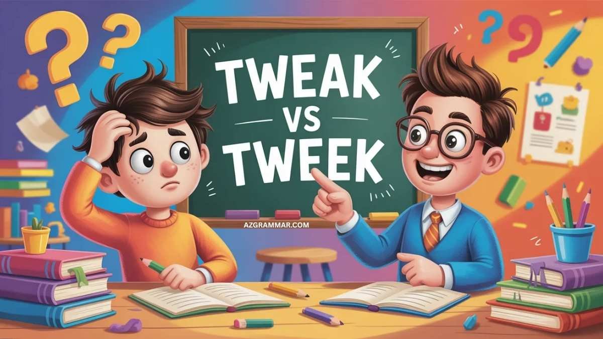 Tweek vs Tweak: Which Is Correct and Why It Matters - AZ Grammar