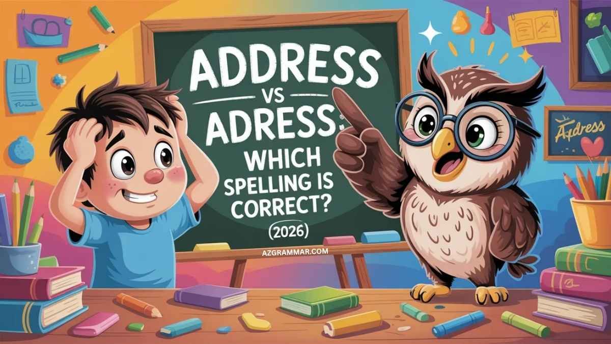 Address vs Adress: Which Spelling Is Correct? [2026] - AZ Grammar