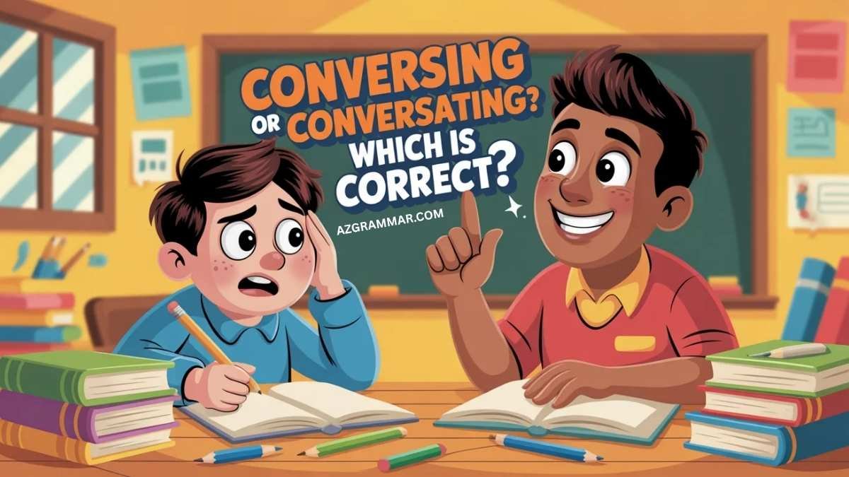 Conversing or Conversating: Which Is Correct? - AZ Grammar