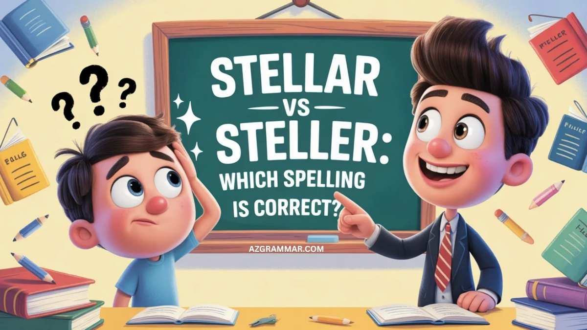 Stellar vs Steller: Which Spelling Is Correct? (2026 Guide) - AZ Grammar