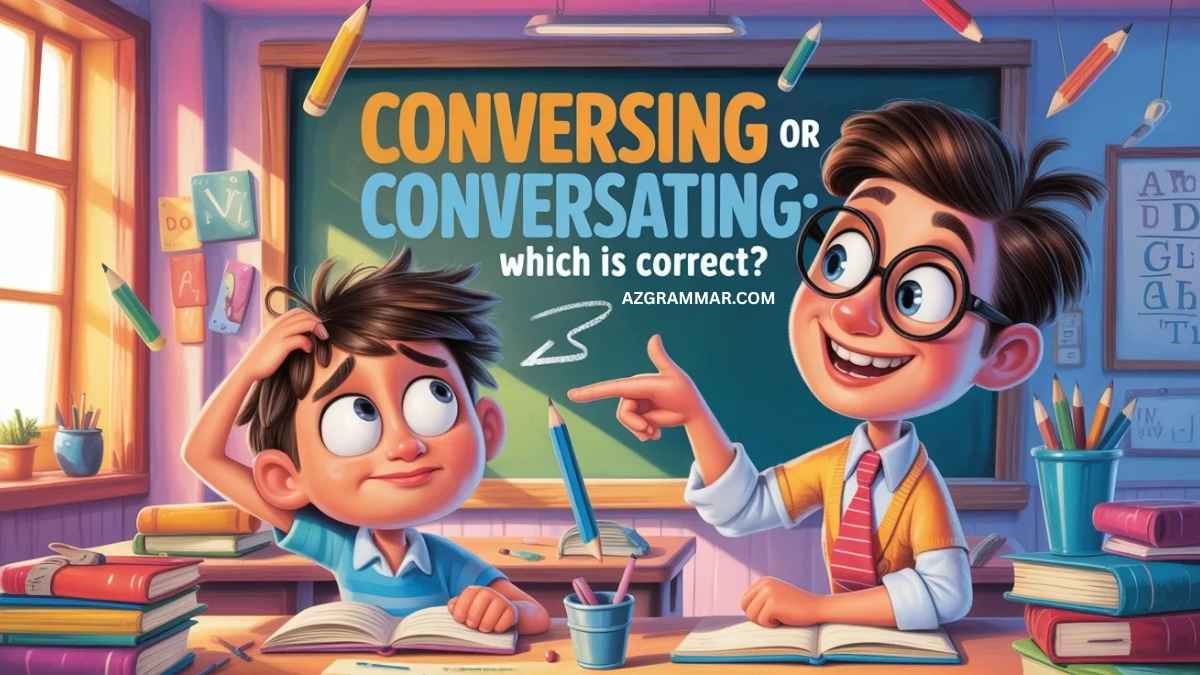 Conversing or Conversating: Which Is Correct? - AZ Grammar