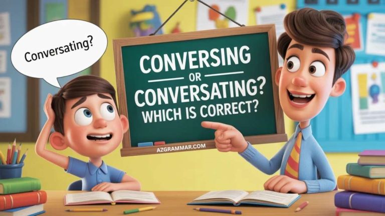 Conversing or Conversating: Which Is Correct? - AZ Grammar