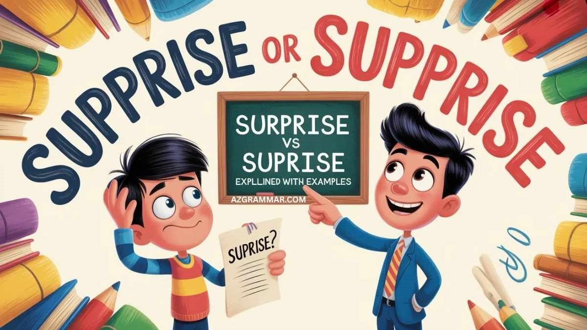 Surprise or Suprise: UK vs US Spelling Explained With Examples - AZ Grammar