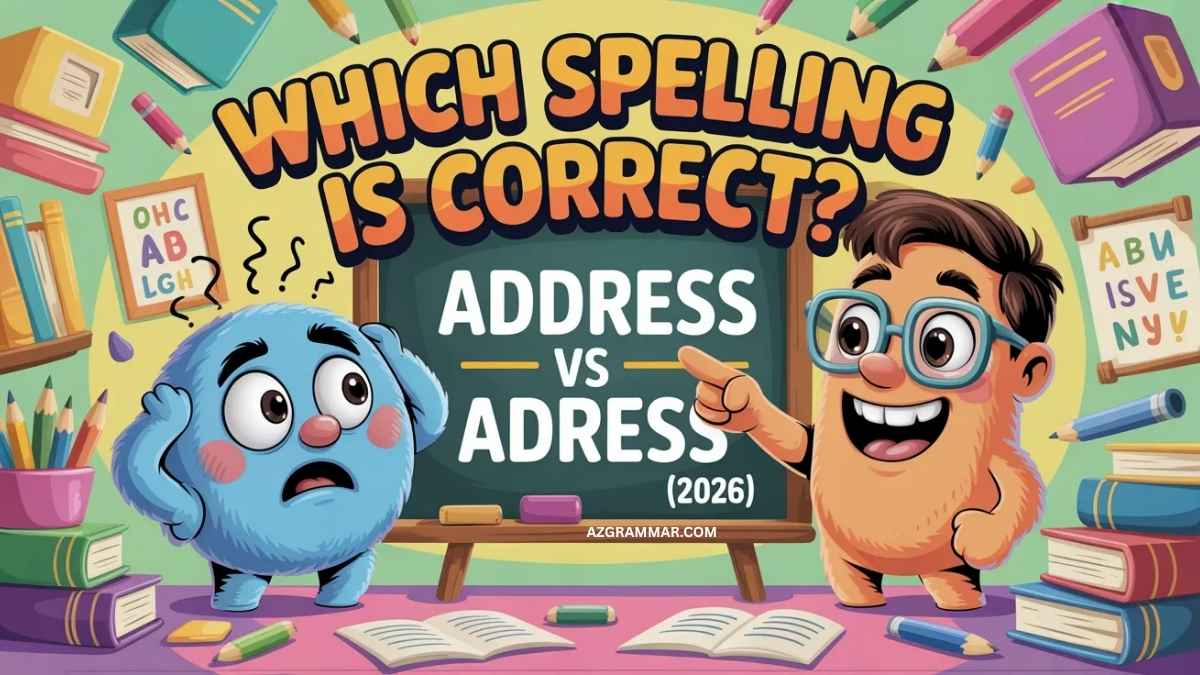 Address vs Adress: Which Spelling Is Correct? [2026] - AZ Grammar