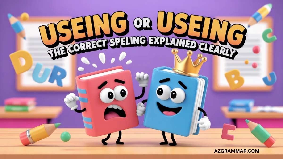 Useing or Using: The Correct Spelling Explained Clearly - AZ Grammar