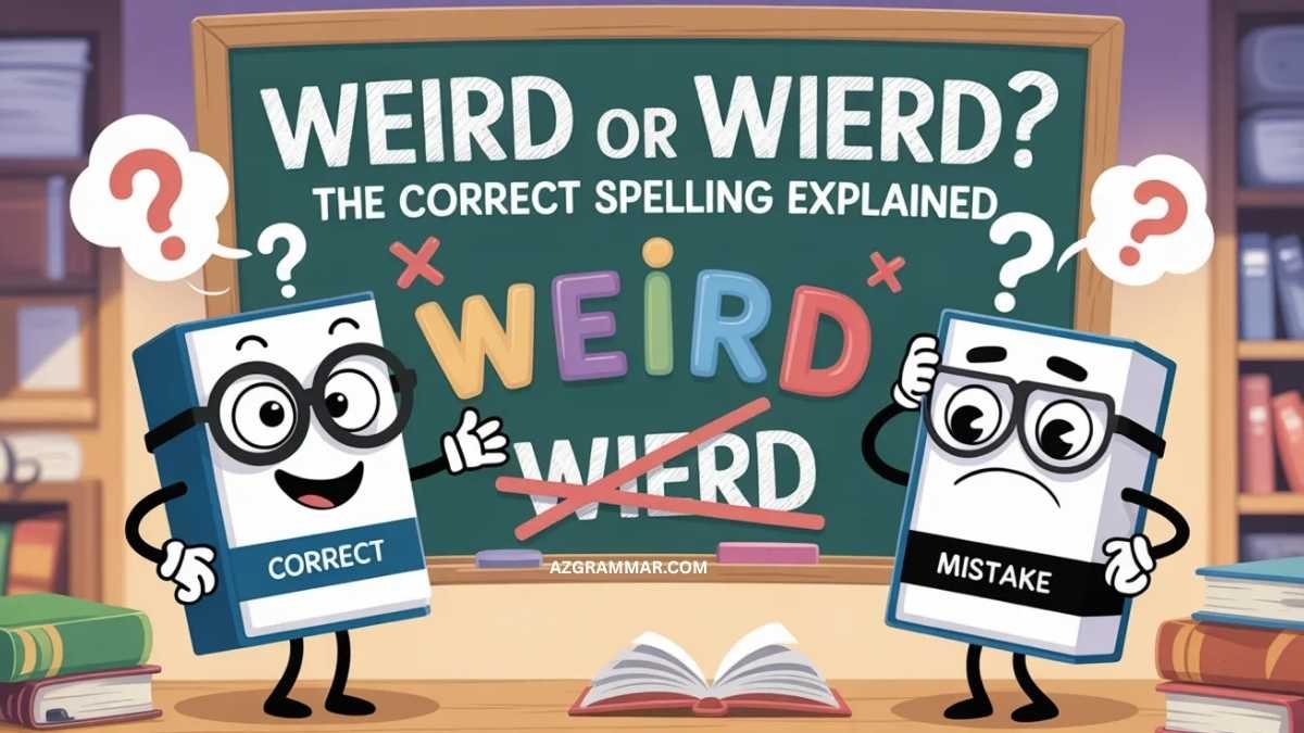 Weird or Wierd? The Correct Spelling Explained - AZ Grammar